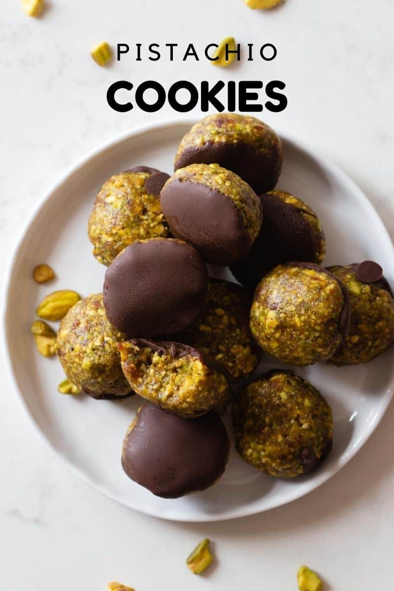 2-Ingredient Pistachio Cookies - Green Healthy Cooking