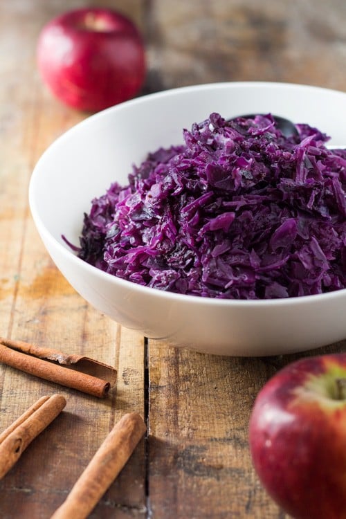 Braised Red Cabbage and Apple - Green Healthy Cooking