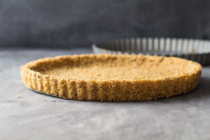 Gluten Free Pie Crust a.k.a. 2-Ingredient Quinoa Crust - Green Healthy ...