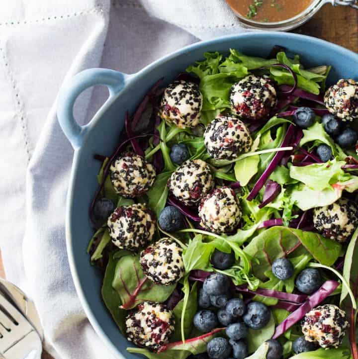 Warm Goat Cheese Salad - Green Healthy Cooking