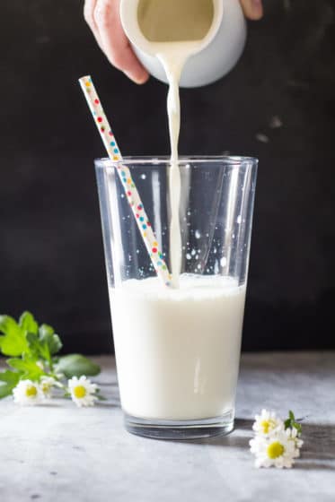 Raspberry Milk - Green Healthy Cooking