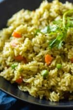 How To Make Peruvian Green Rice - Green Healthy Cooking