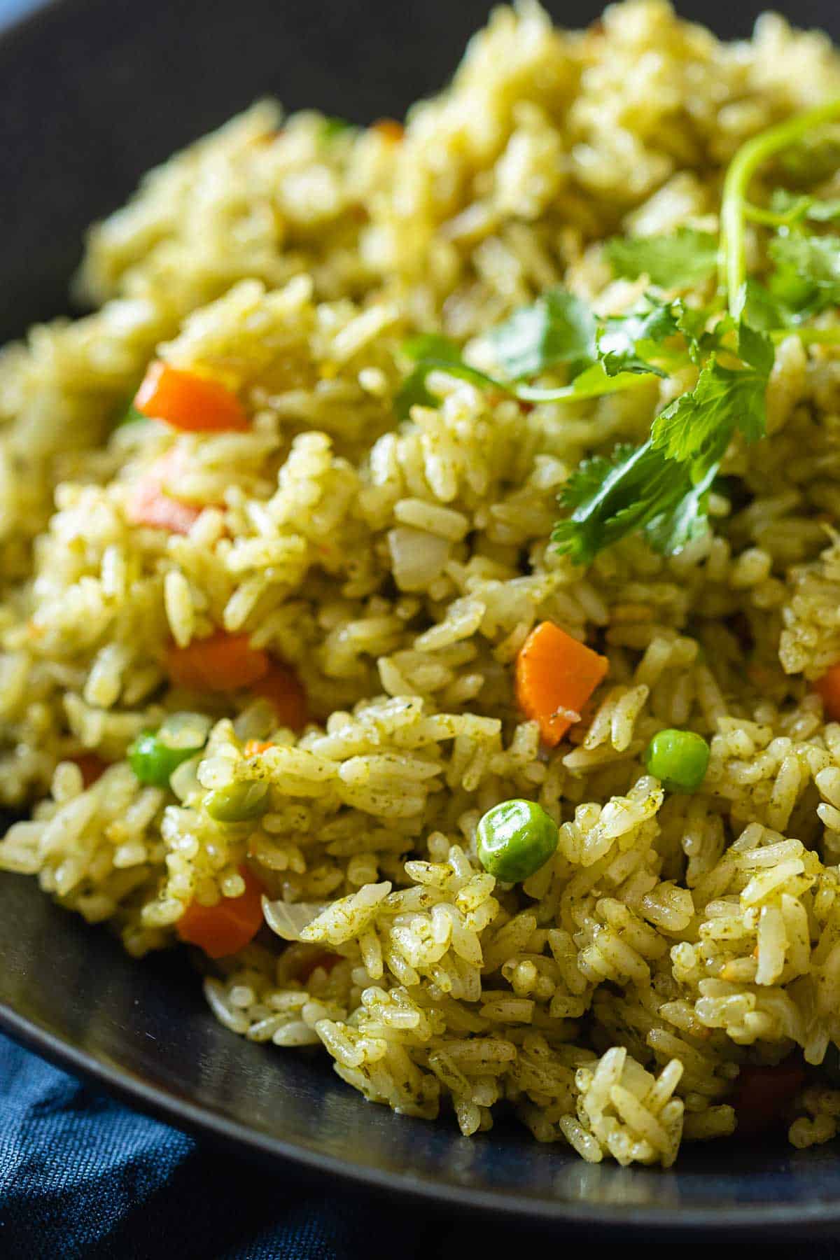 How To Make Peruvian Green Rice - Green Healthy Cooking