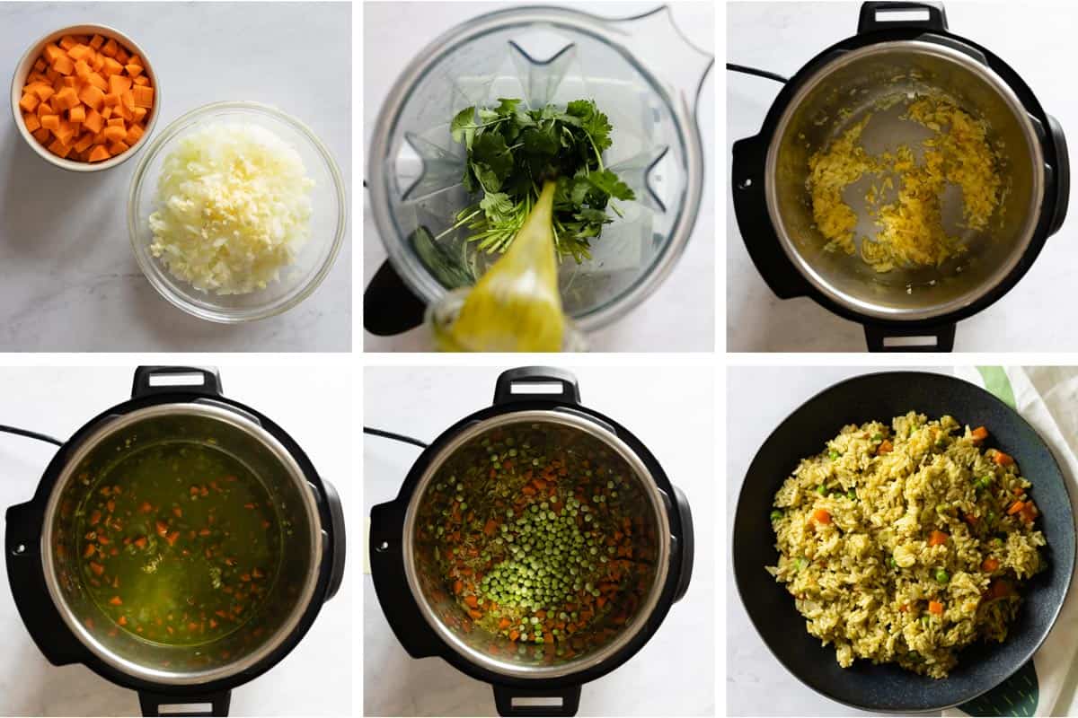 How To Make Peruvian Green Rice - Green Healthy Cooking