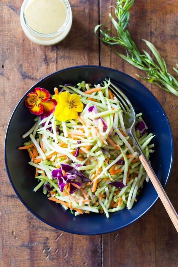 The best Broccoli Slaw Dressing - Green Healthy Cooking