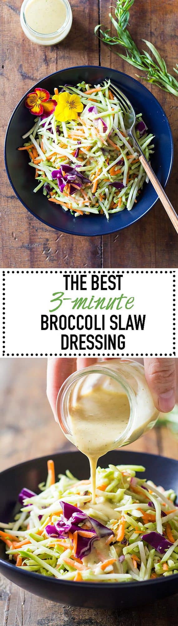 The best Broccoli Slaw Dressing - Green Healthy Cooking