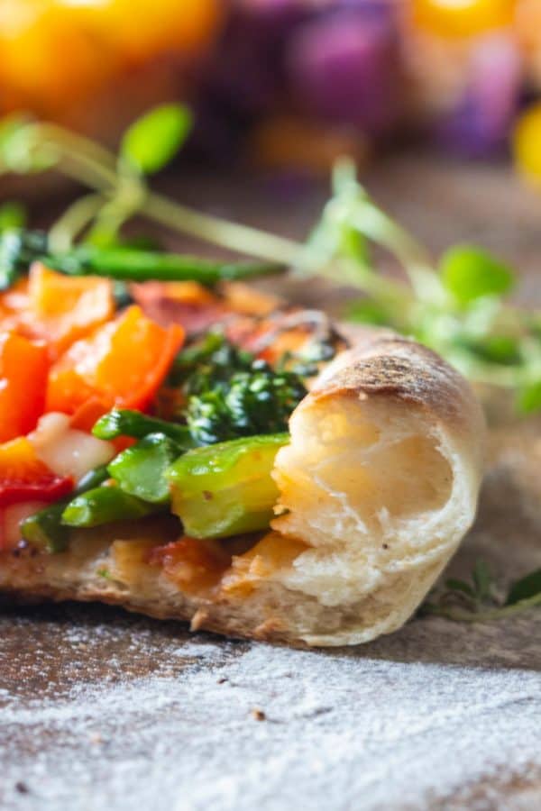Rainbow Veggie Pizza - Green Healthy Cooking