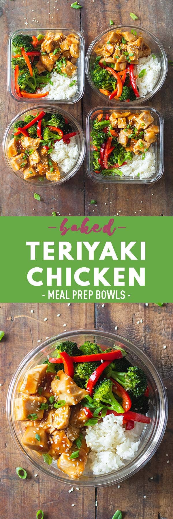 Teriyaki Chicken Meal Prep Bowls - Green Healthy Cooking