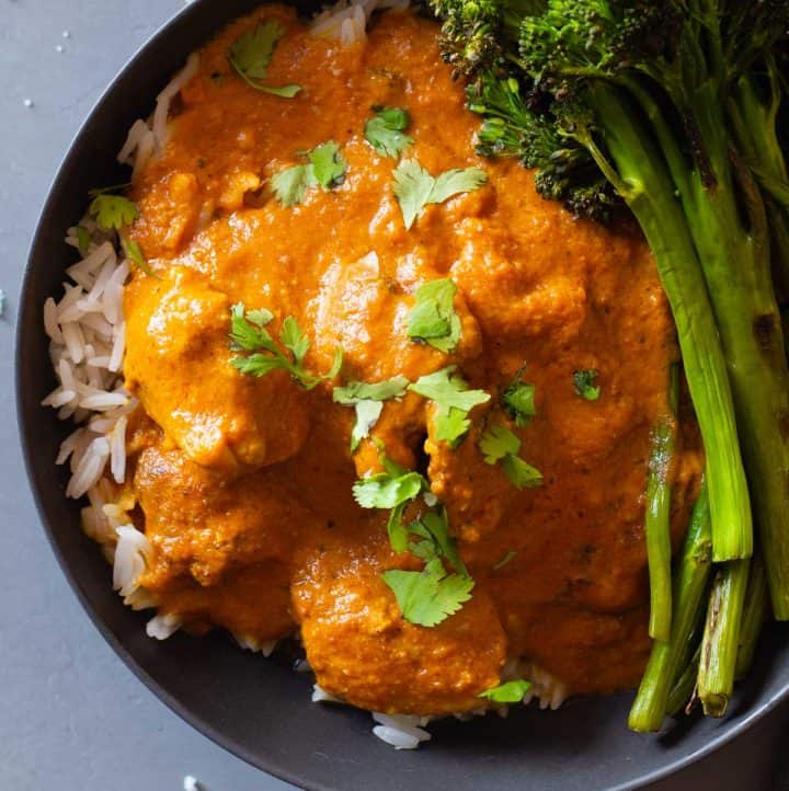 Healthier Creamy Butter Chicken - Green Healthy Cooking