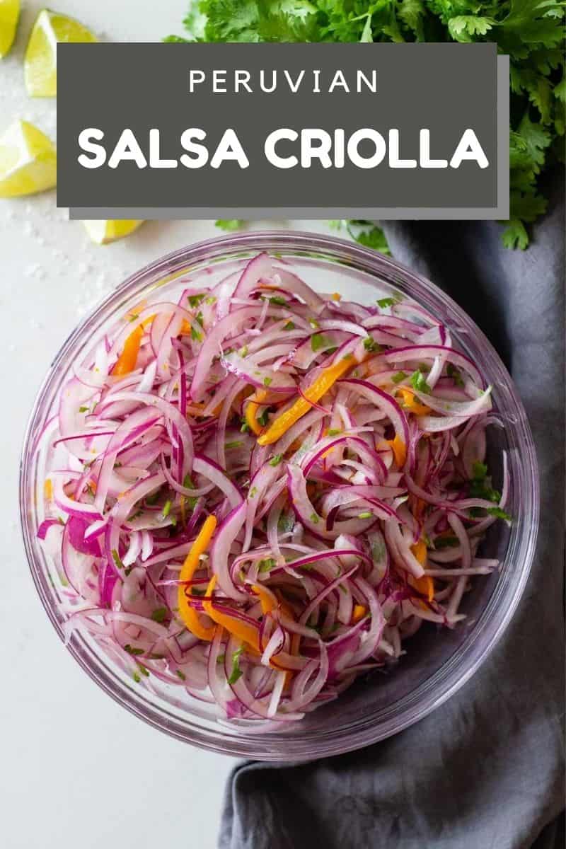 Peruvian Salsa Criolla - Green Healthy Cooking