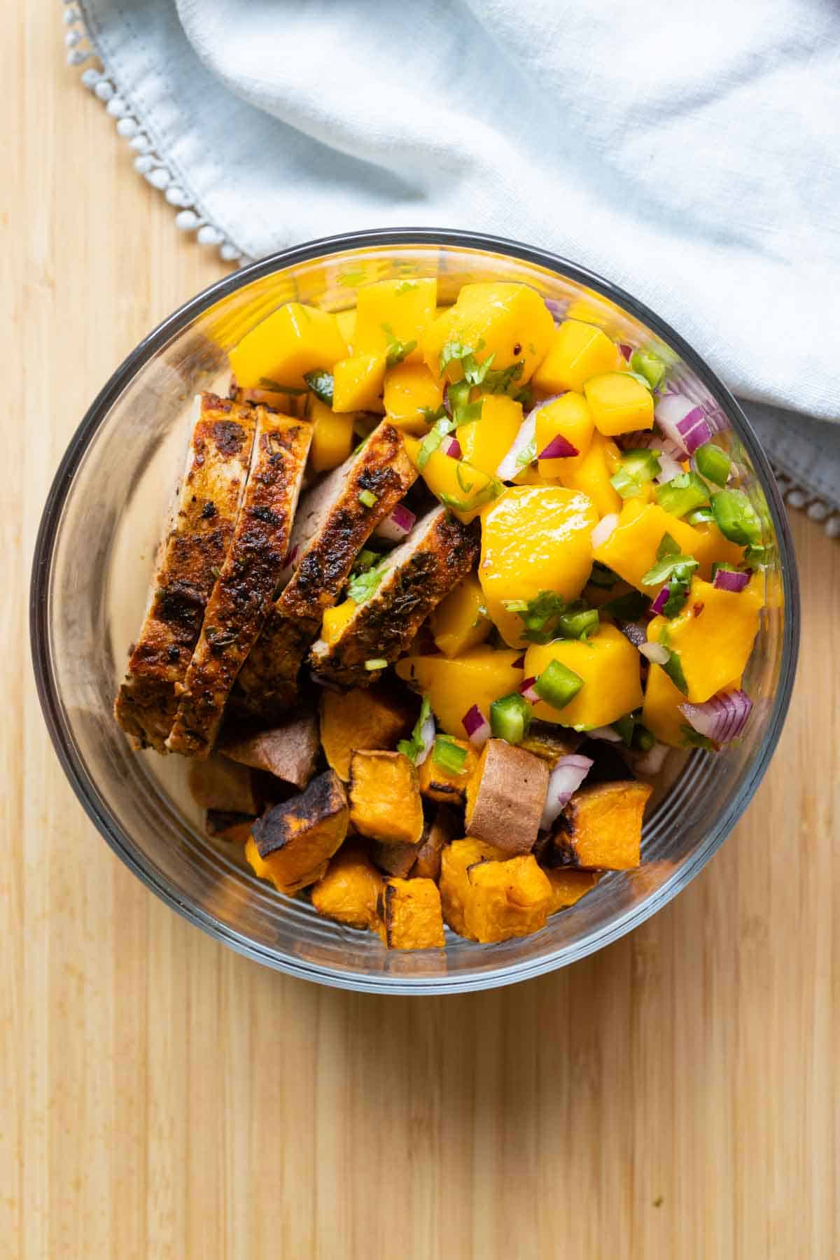 Pork Mango Meal Prep Bowls - Green Healthy Cooking